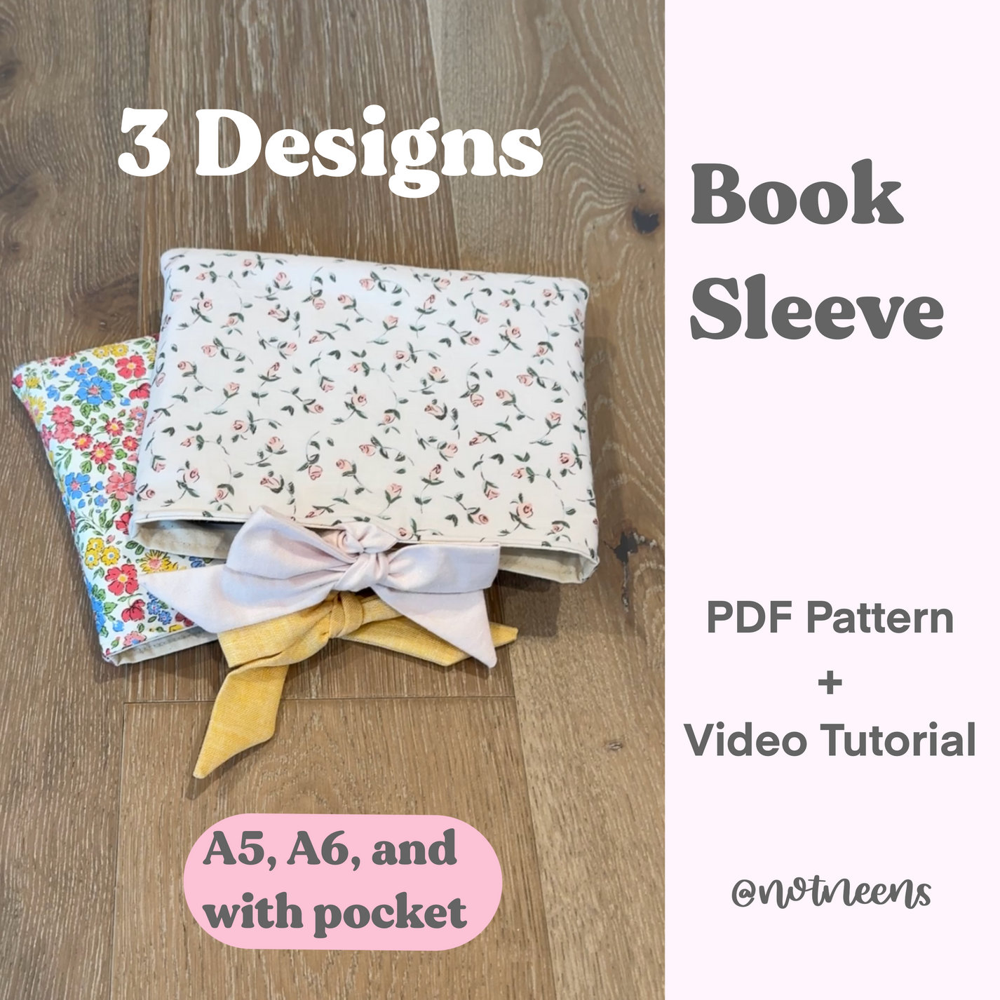Book Sleeve Sewing Pattern PDF – berribybella